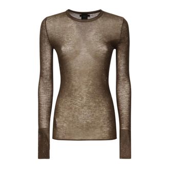 Pinko Brauner Pullover mit langen &Auml;rmeln - - Knitwear - Damen - Braun - XS