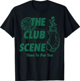 Trendy Apparel The Club Scene Time to Par Tee Disco Ball T-Shirt