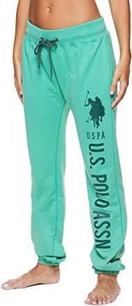 U.S.Polo Association Essentials Womens French Terry Joggers - Sweatpants for Women (Jade, Medium)