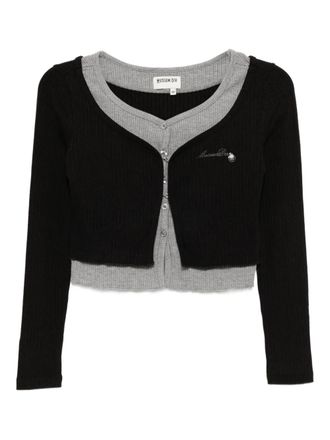 Musium Div. haut superposé à logo brodé - Noir