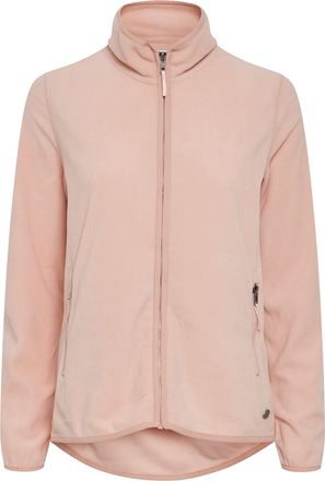 Oxmo OXRikka Damen Fleecejacke Sweatjacke Jacke mit Stehkragen Regular Fit, Größe:XL, Farbe:Mahogany Rose (151511)