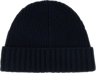 Stone Island Navyblue Exterior: Cashmere Cuffie Accessory