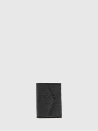 Maison Margiela Portefeuille trois volets en cuir grain&eacute; avec logo Four Stitches