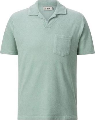 Altea Homme, Tops, Vert, Taille: M Polo en coton &eacute;ponge