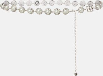 Magda Butrym G&uuml;rtel mit Kristallen und Zierperlen