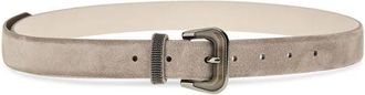 Brunello Cucinelli Womens Beige Calf Leather Bos Taurus Regular Belt
