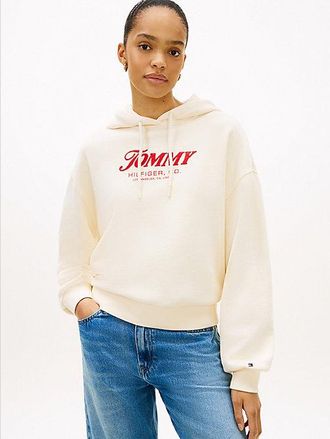 Tommy Hilfiger Sweat &agrave; capuche d&eacute;contract&eacute; &agrave; logo textur&eacute;