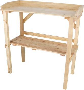 Esschert Design Dutchlander T&ouml;pfertisch aus unbehandeltem Holz