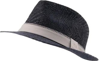 Bugatti Herren Hut blau Papierstroh