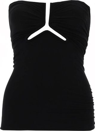 Rick Owens Femme, Tops, Noir, Taille: 36 FR Alannah Prong Bustier