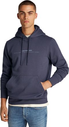 Calvin Klein Jeans Calvin Klein Herren Hoodie Minimal Logo mit Kapuze, Grau (Ebony), XXL