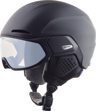 Alpina Alpina Unisex - Erwachsene, Alto V Visierhelm, Black matt, 51-55 cm