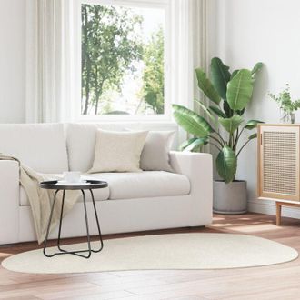 vidaXL Teppich HUARTE Creme 140 x 200 cm Polyester vidaXL