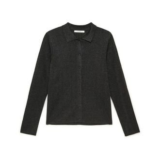 Maliparmi Maliparmi - Cardigan Lurex C&ocirc;tel&eacute; - Femme - Pulls - Noir - Taille: 40 FR