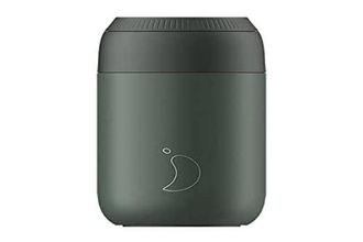 Chilly's Series 2 doppelwandiger Kaffeebecher aus Edelstahl in der Farbe Pine Green mit einem Volumen von 340ml, B2B_C340S2PGRN