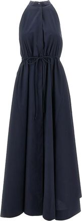Emporio Armani Robe Au Genou - Bleu