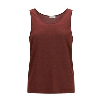 Brunello Cucinelli Cashmere Knit Tank Top - Brown
