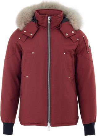 Moose Knuckles Homme, Vestes, Rouge, Taille: M Veste Rembourr&eacute;e avec Capuche et Fourrure
