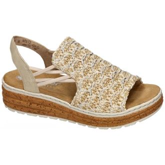 Rieker Antistress Keilsandalette - - Shoes - Damen - Beige - 43 EU