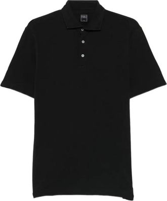 Fedeli Homme, Tops, Noir, Taille: L Polo Zero MM Superlight Piquet FR
