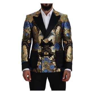 Dolce & Gabbana Double Breasted Blazer - - Jackets - Herren - Mehrfarbig - S