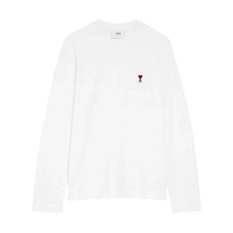 Ami Long Sleeve Tops - - Tops - Damen - Wei&szlig; - XL