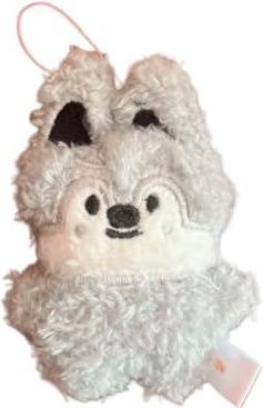 Generic Sk-zoo Porte-clés en peluche « Stay » 5 cm avec pendentif loup Chan Jiniret Bbokari, Wolf Chan, 5 cm