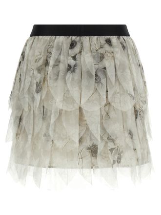 Max Mara Womens Gray Silk Long Skirt