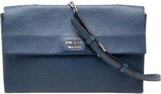 Prada Sac bandouli&egrave;re vintage doccasion - Femme - Pre-owned - Bleu - Taille: ONE Size