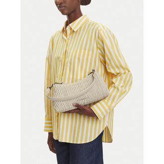 Calvin Klein Jeans Handtasche Calvin Klein Jeans Rouched Shoulder Bag LV04K3088G Creme