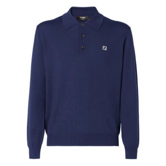 Fendi Herren, Strickwaren, Blau, MGr&ouml;&szlig;e