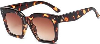 Generic Lunettes De Soleil Carr&eacute;es &Agrave; Grande Monture For Hommes Et Femmes, Verres De Soleil Polaris&eacute;s For La Conduite De F&ecirc;te(Yellow)