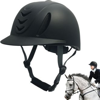 Generic Reithelme | Schwei&szlig;schutzhelm mit Bel&uuml;ftungsloch | Verstellbarer Riemen f&uuml;r Sommerbel&uuml;ftung Sweatproof Hard Hat Safety Hat f&uuml;r M&auml;dchen