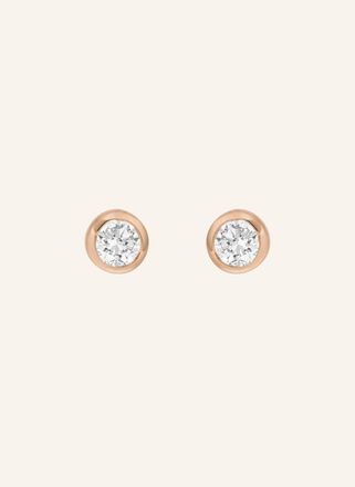 Leaf Ohrstecker My First Diamond 18 Karat Rosegold Mit Diamanten rosegold