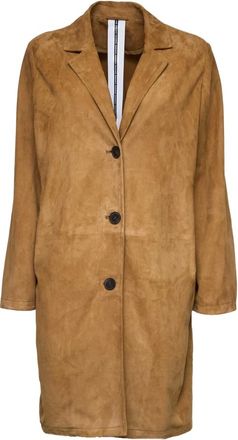 S.W.O.R.D 6.6.44 S.w.o.r.d 6.6.44, Femme, Manteaux, Brun, Taille: 36 FR Giacca in suede