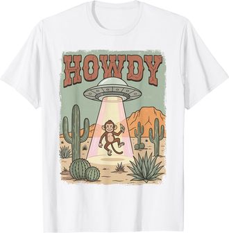 Image UFO Howdy Desert Monkey T-Shirt