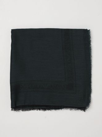 Emporio Armani &Eacute;charpe en m&eacute;lange de modal et viscose avec motif logo