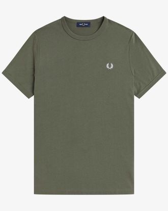 Fred Perry Softes T-Shirt aus Baumwolle mit Logo-Stickerei in