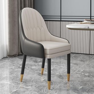 Generic for Wohnzimmer/Schlafzimmer/Restaurant, 2er-Set, Gepolsterte Esszimmerstühle, Küchen-Seitenstühle Aus Kunstleder Mit Holzbeinen, Mid-Century Modern, A