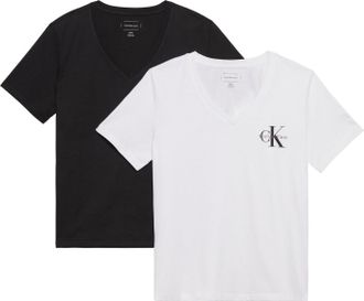 Calvin Klein Jeans T-Shirt MONOLOGO VNK 2PACK TEE (Packung, 2-tlg., 2er-Pack), Logoschriftzug