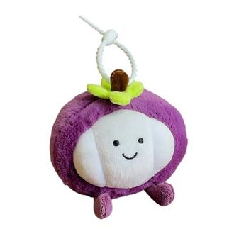 Generic Breloque pour sac &agrave; main en peluche | Porte-cl&eacute;s d&eacute;coratif en mangoustan | en peluche de fruits | pour et adultes - Sac &agrave; main pour les trajets scolai