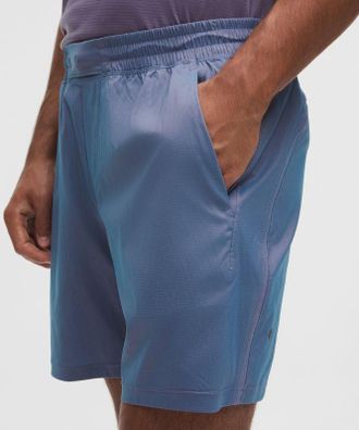 lululemon Short Pace Breaker non doubl&eacute; Iris&eacute; pour Hommes - 18 cm - Rouge - Taille 2XL
