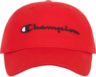 Champion Herren Ameritage Dad Cap Verschluss, Rot, Einheitsgr&ouml;&szlig;e EU