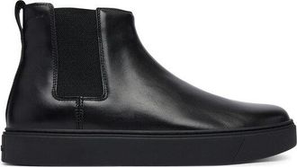 Calvin Klein Klassische Stiefeletten Hybrid Clean Chelsea Wax Lth HM0HM02253 Schwarz