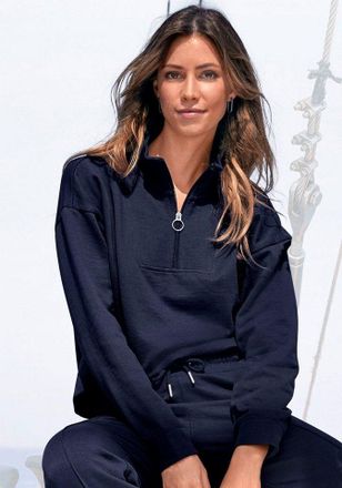 H.I.S Sweatshirt Troyer im maritimen Stil, Loungewear