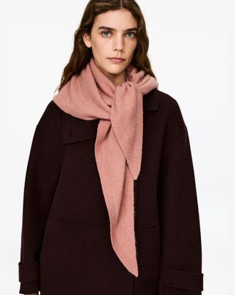 Arket Tuch Aus Alpakawolle Und Wolle -Rosa