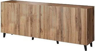 Best Mobilier Buffet Bas Come Rectangulaire en Bois avec Rangements 4 Portes - Salle &agrave; Manger