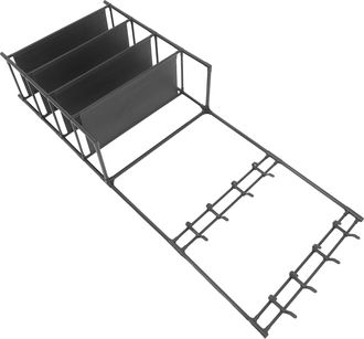 Valiclud St&ouml;ckiges Schuhregal mit Garderobenst&auml;nder aus Robustem Eisen Multifunktional mit Haken f&uuml;r Schuhe M&auml;ntel und H&uuml;te Platzsparend f&uuml;r Flur und Schlafzim