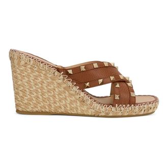 Valentino Garavani Femme, Chaussures, Brun, Taille: 41 EU Sandales compens&eacute;es