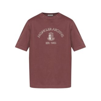 Moncler Graphic T-shirt - - Tops - Herren - Rot - L